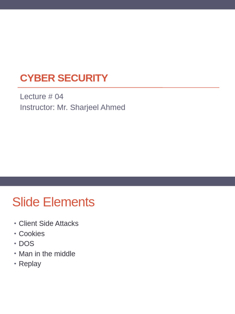 Cyber Security Lecture 4 Pdf Cookie Malware