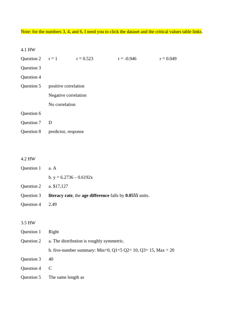 3 Sets of Questions ANSWERS | PDF