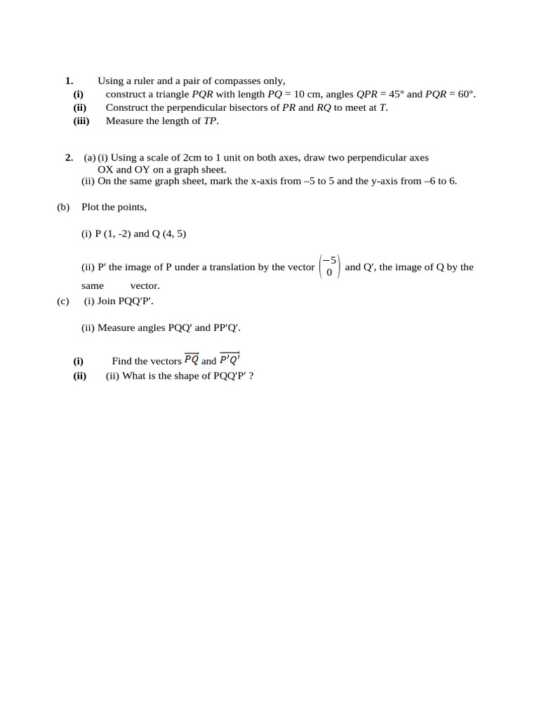 Using A Ruler and A Pair of Compasses Only | PDF