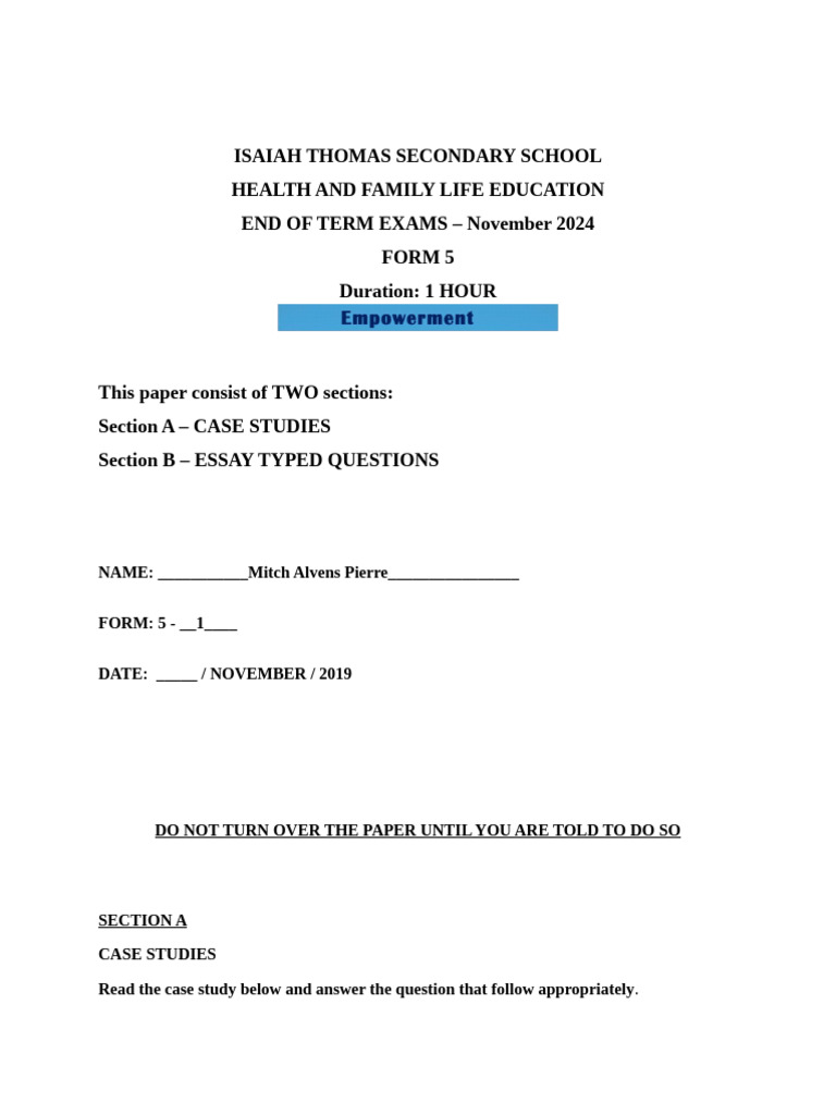 Hfle 2024 (1) . | PDF | Feeling | Stress (Biology)