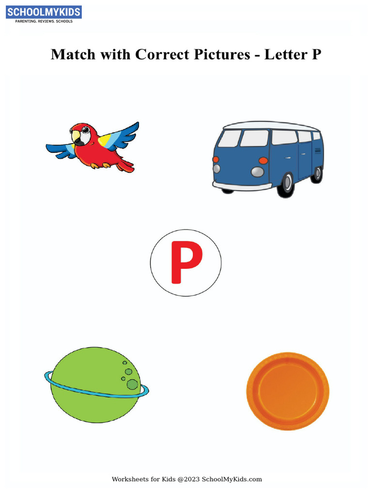 letter-p-sound-word-pictures-matching-letters-to-pictures-w7001386 | PDF