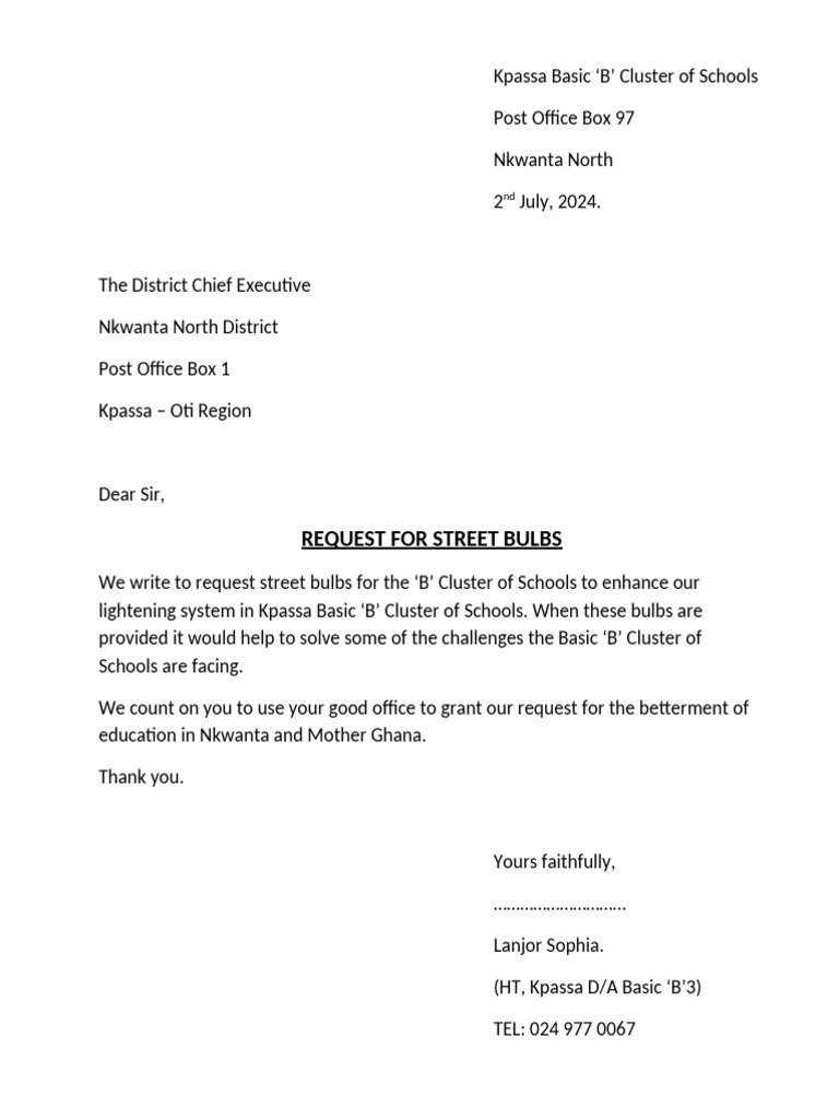 Kpassa Basic B Cluster of Schools | PDF