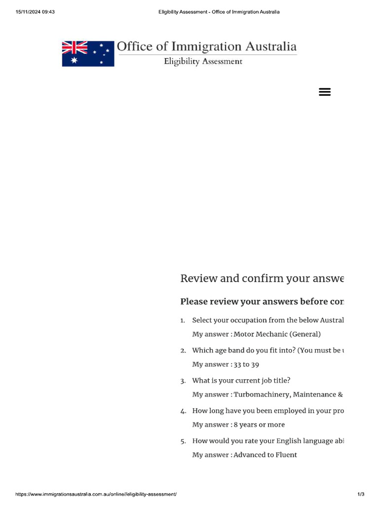 Australia Immigration | PDF