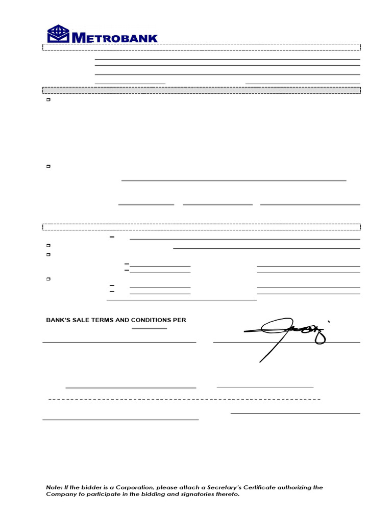 Bid Form Gamel | PDF | Financial Economics | Business