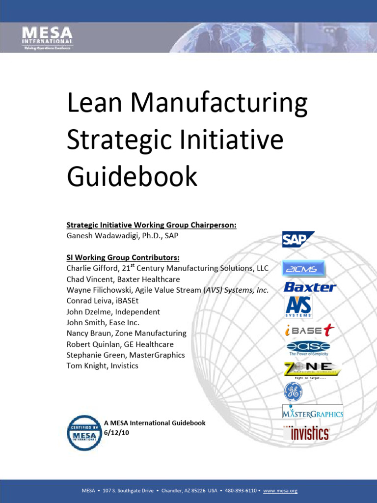 MESA.BK_Lean Manufacturing | PDF | Lean Manufacturing | Return On ...