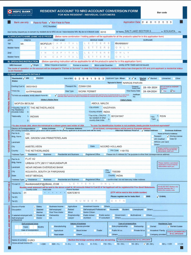 NRO Application | PDF | Government And Personhood
