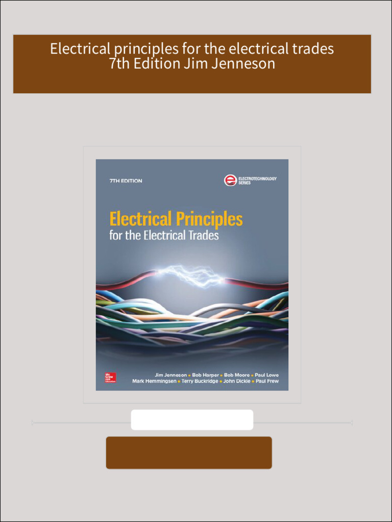 Instant Ebooks Textbook Electrical Principles For The Electrical Trades