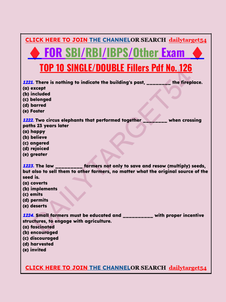 Top 10 Single-Double Fillers PDF - 126 (By Dailytarget54) | PDF ...