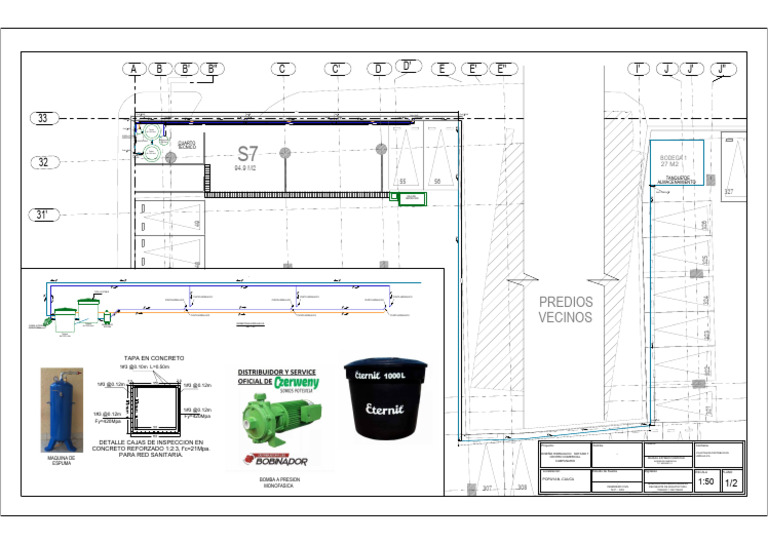 RED HIDROSANITARIA SOTANO 7 CAMPANARIO-Model | PDF