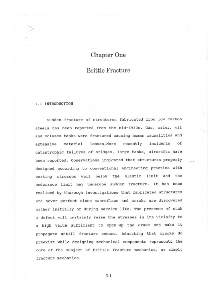 Fracture Mechanics Notes | PDF