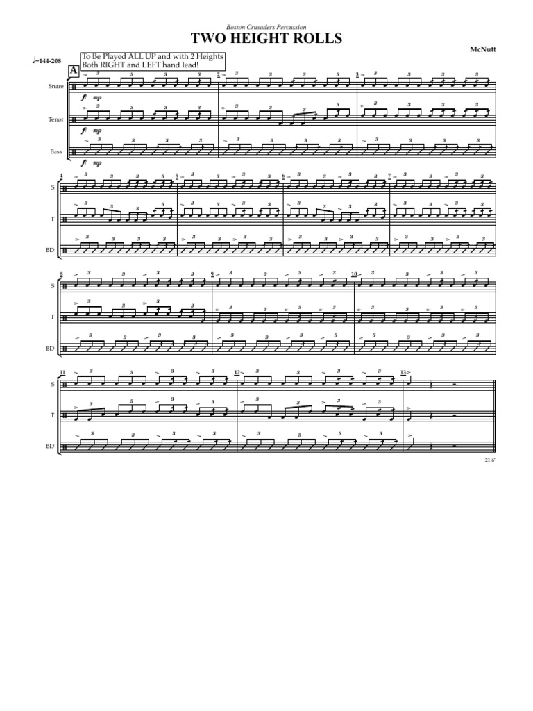 Two Height Rolls | PDF