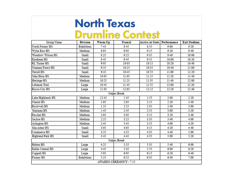Ntdl Final Schedule 2024 | PDF