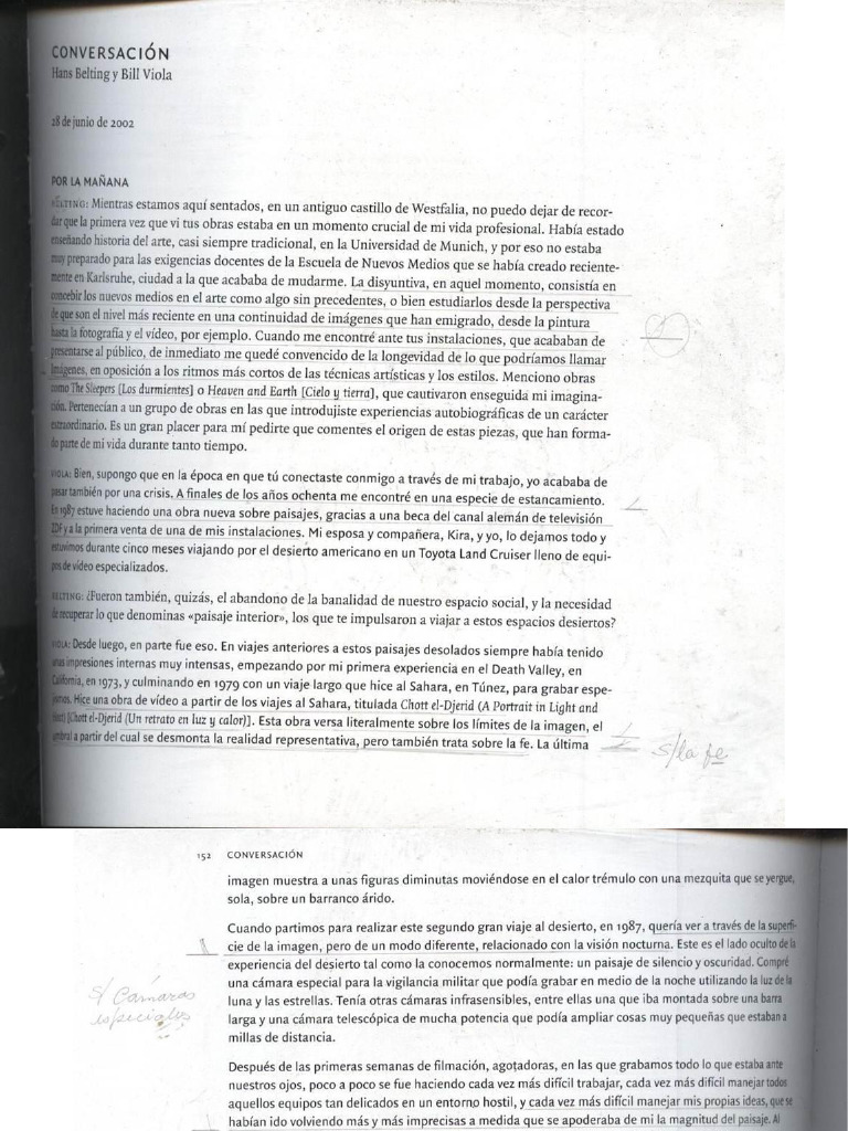 Las pasiones. Entrevista a Bill Viola | PDF