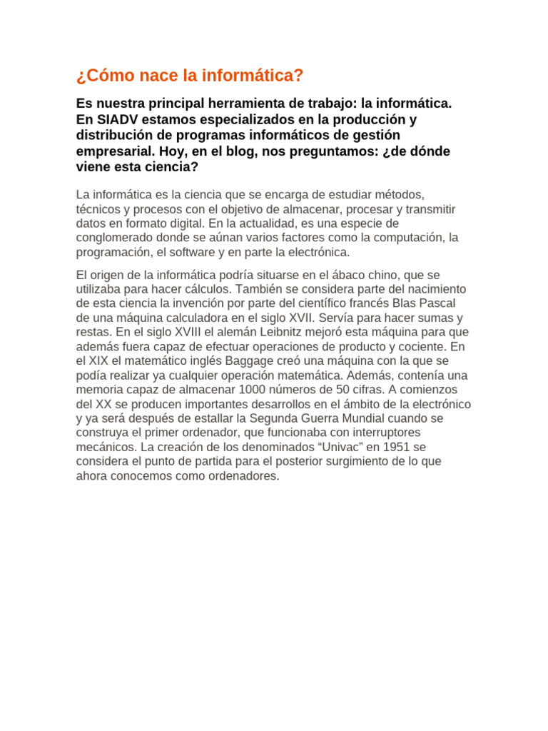 Informática 4 | PDF