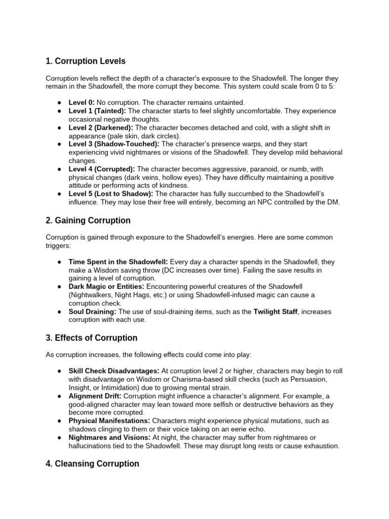 Corruption Levels | PDF
