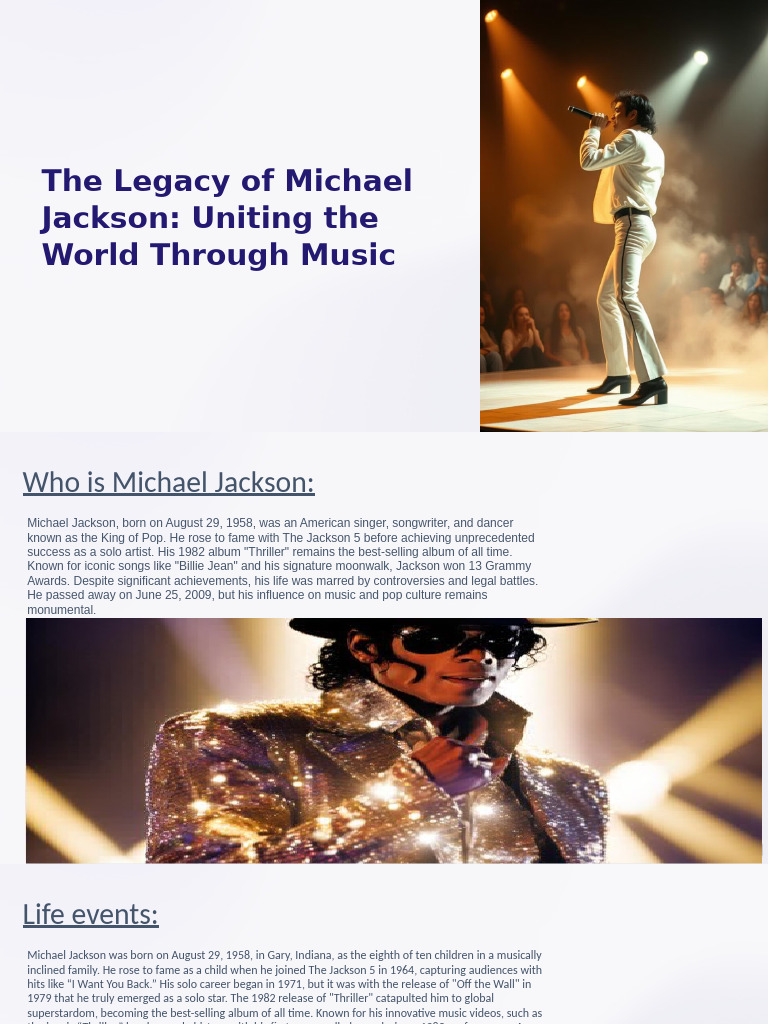 Michael Jackson's Global Impact | PDF | Michael Jackson