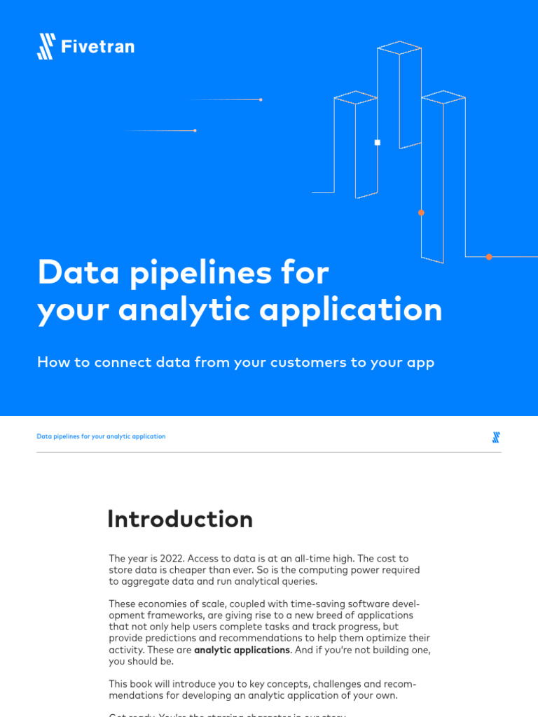Fivetran Data Pipelines For Your Analytic Application | PDF | Analytics | Application Software