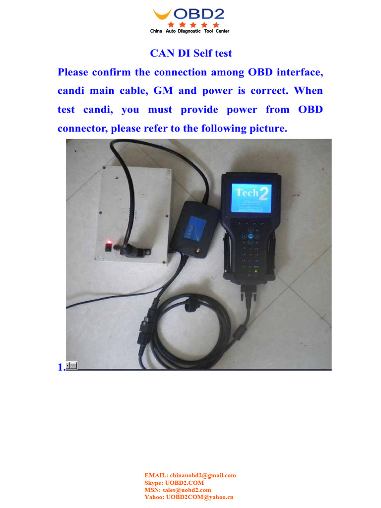Odb2 GM Tech2 Candi Self Test | PDF