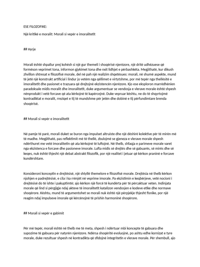 Ese Filozofike | PDF