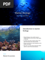 Marine Biology Notes | PDF | Social Science | Science & Mathematics