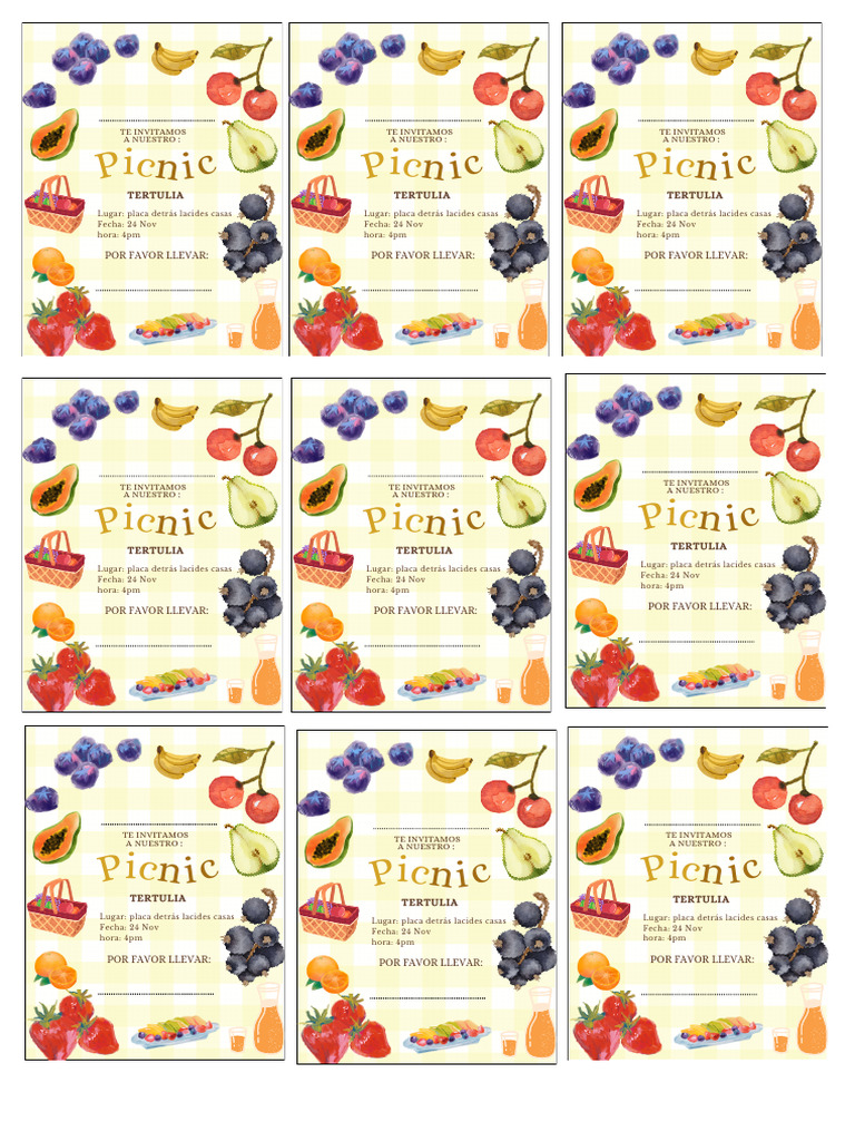 Picnic PDF | PDF