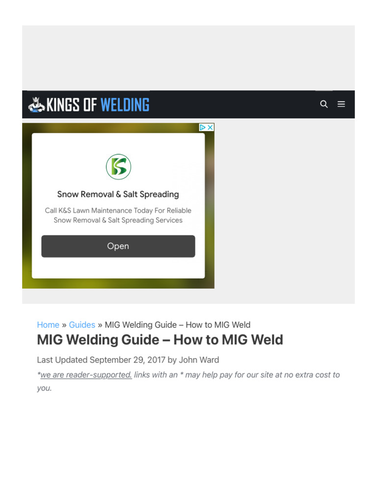 Comprehensive MIG Welding Guide | PDF | Welding | Construction