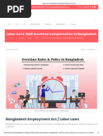 Bangladesh Labour Law - Act | PDF | Labour Law | Employment