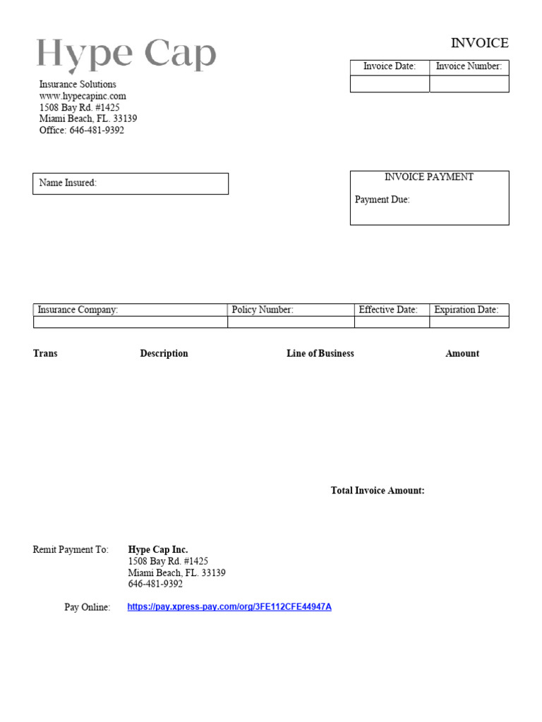 Invoice Insurance | PDF
