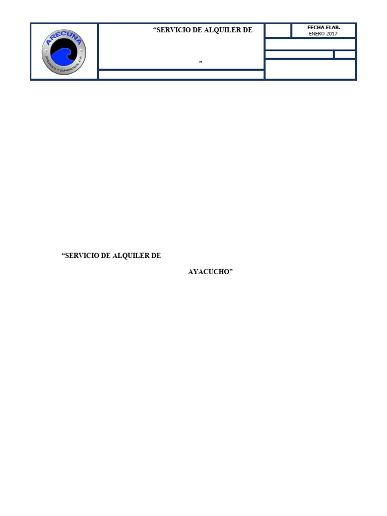manual de calidad SS ARECUNA | PDF | Calidad (comercial) | Sistema de ...