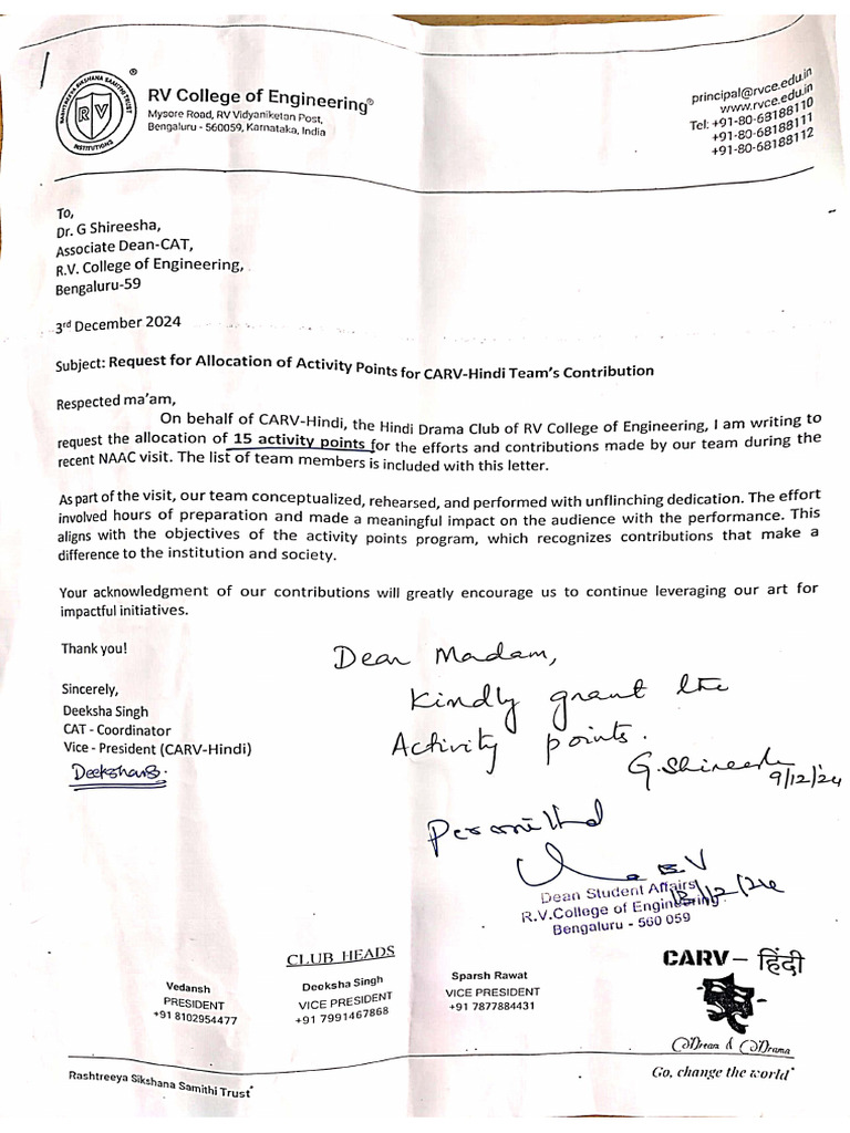 NAAC Activity Points | PDF