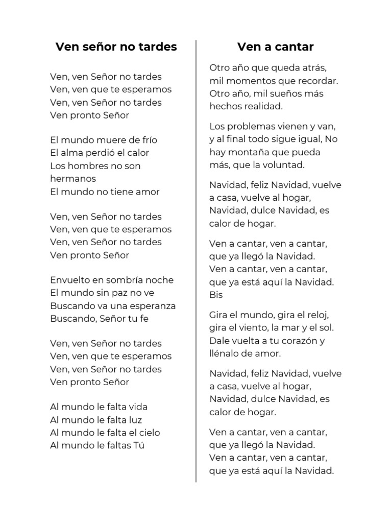 Cantos para Posadas | PDF | María, madre de Jesús | San José