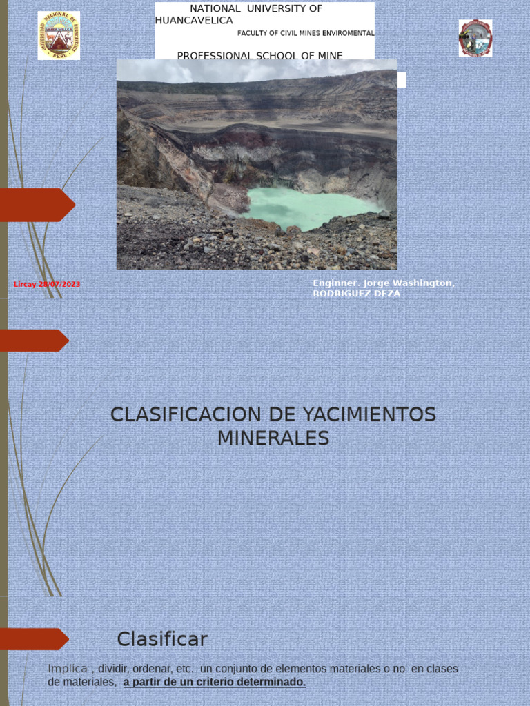 9na Clase - Yacimientos Minerales - Procesos Endógenos y Exógenos | PDF | Magma | Roca (geología)