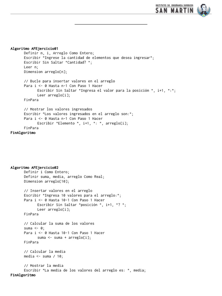 TP Arreglos y Funciones | PDF | Informática | Algoritmos