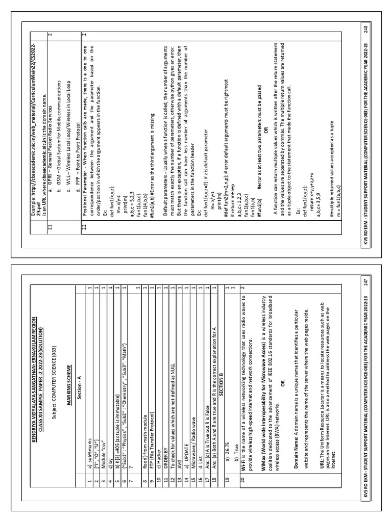 12 Cs Ernakulam Sample Question Papers 22 23 2 Ans Pdf Parameter Computer Programming 