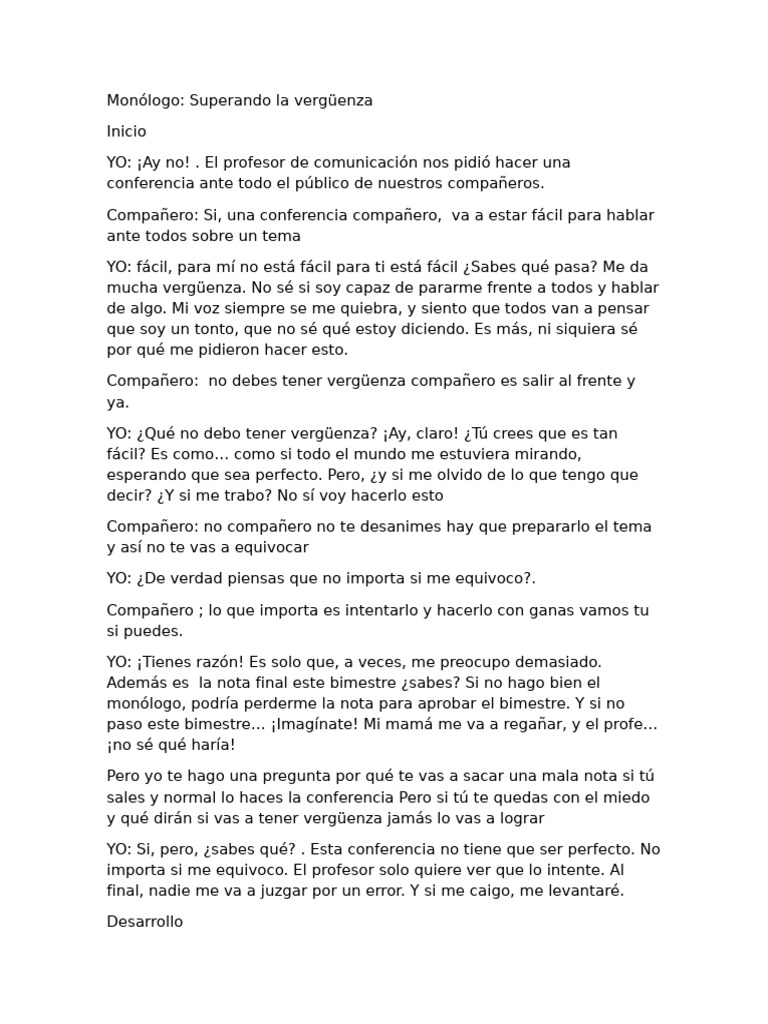 Monólogo | PDF