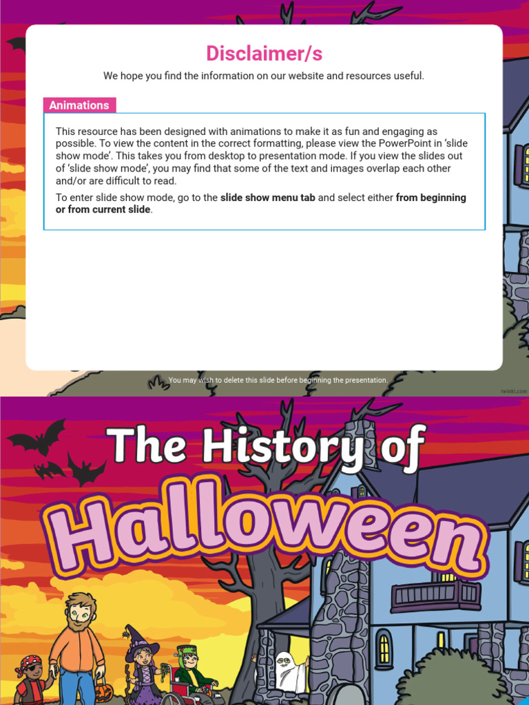 Roi2 T 004 The History of Halloween Powerpoint and Comprehension ...