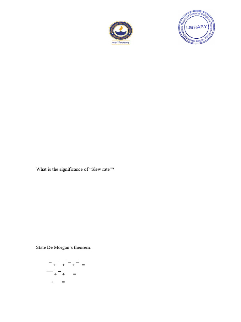 Electronics Sem2 GE2 DSC2 2022 | PDF | Electrical Engineering | Digital Electronics