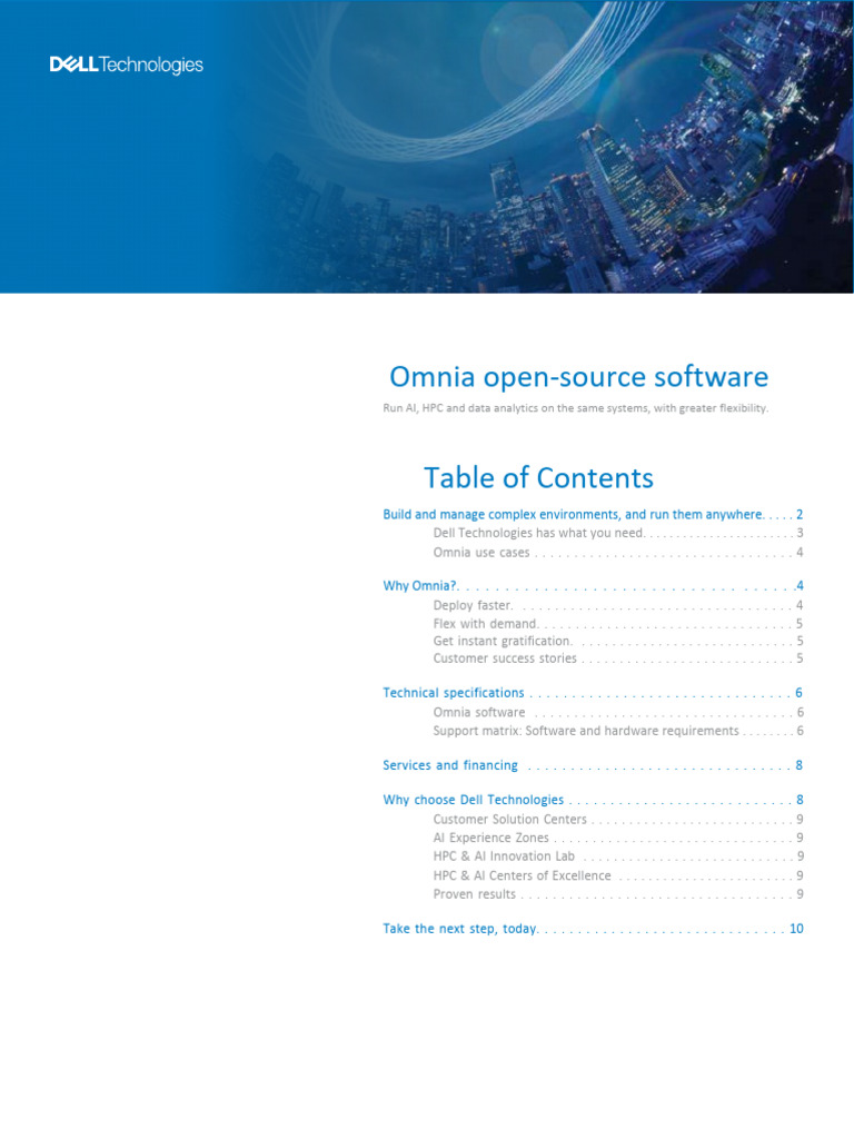 omnia-solution-overview | PDF | Computer Cluster | Supercomputer