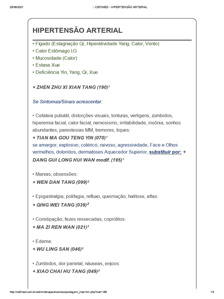 __ Cefimed - Hipertensão Arterial | PDF | Doenças e distúrbios ...