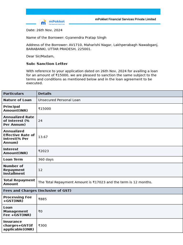 MKE16DA67FEID153912296 | PDF | Loans | Interest