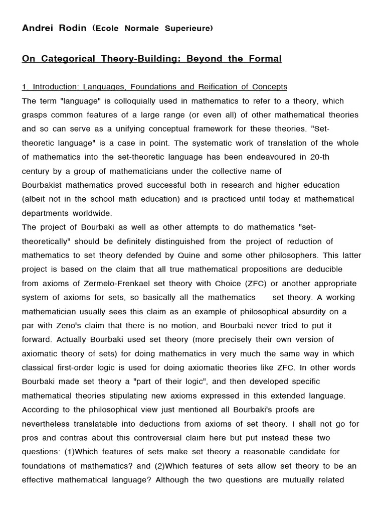 category theory | PDF | Category Theory | Axiom