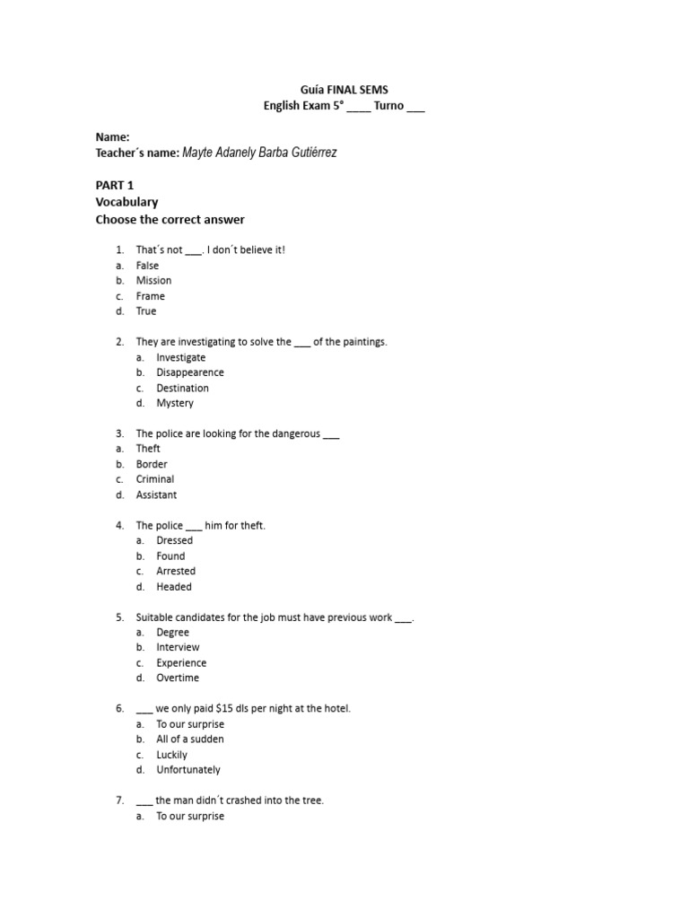 5th_Final Guide.docx | PDF