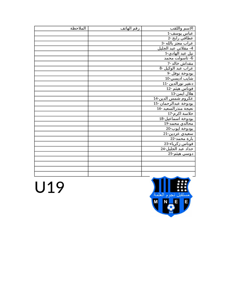 الملاحظةu19 | PDF