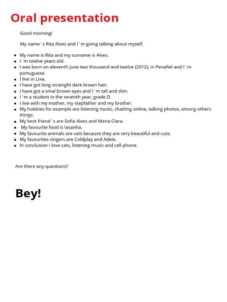 Oral Presentation | PDF