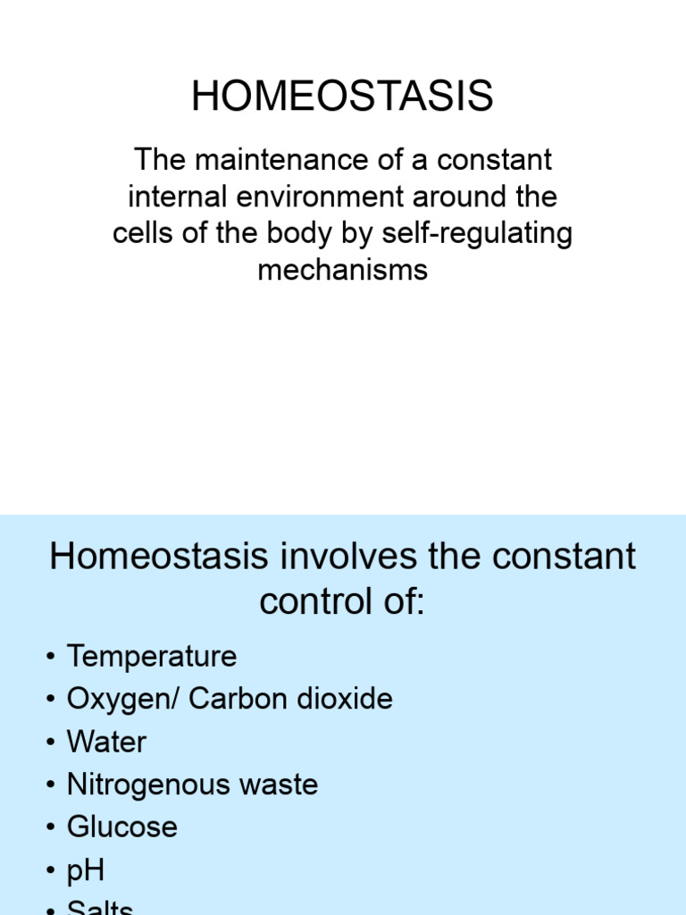 Homeostasis.pptx | PDF
