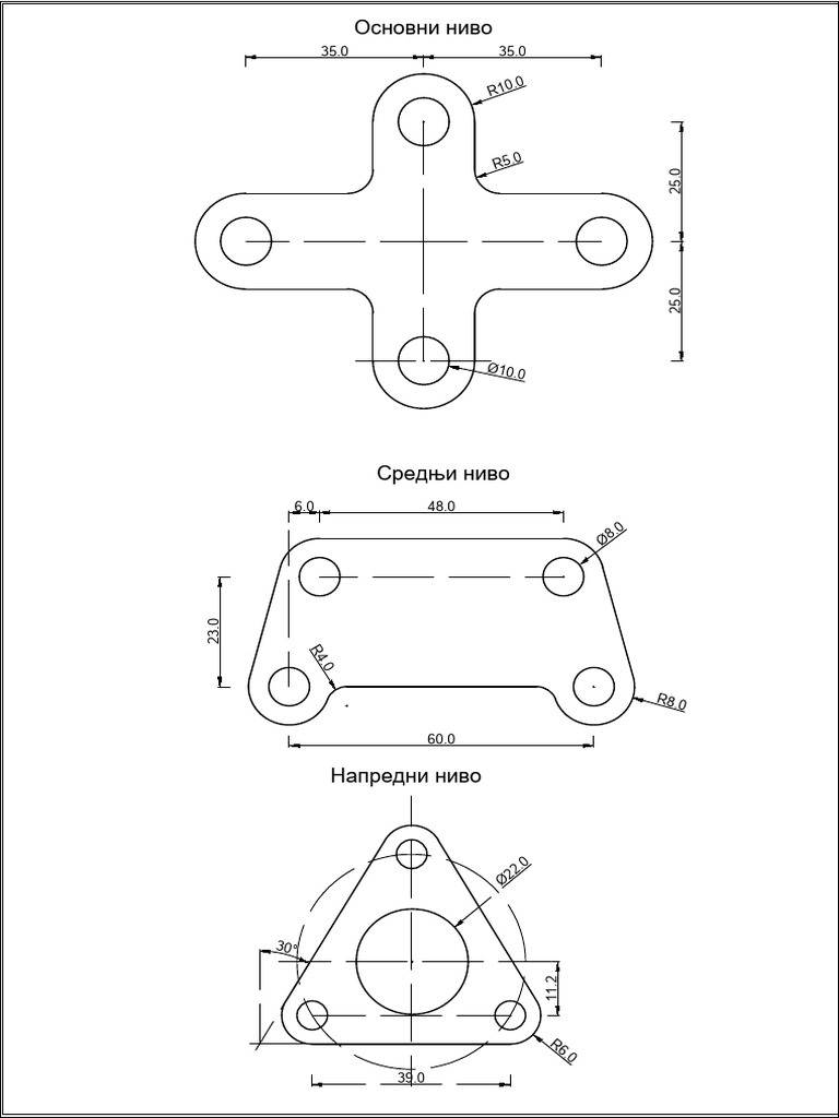 Vezba 3 Krug, Tangente | PDF