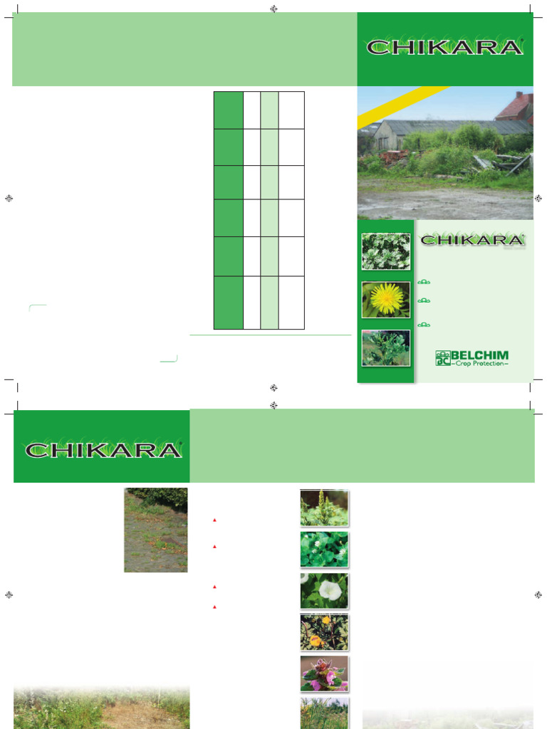 chikara_label | PDF | Weed | Herbicide