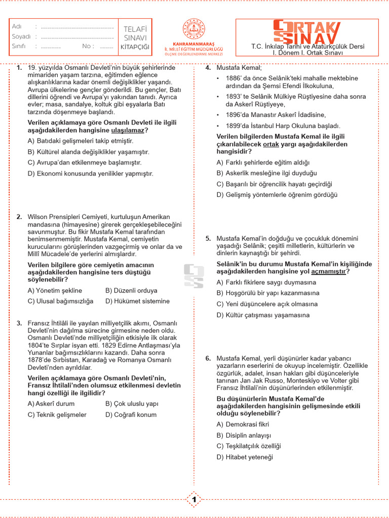 TC Inkilap Telafi | PDF