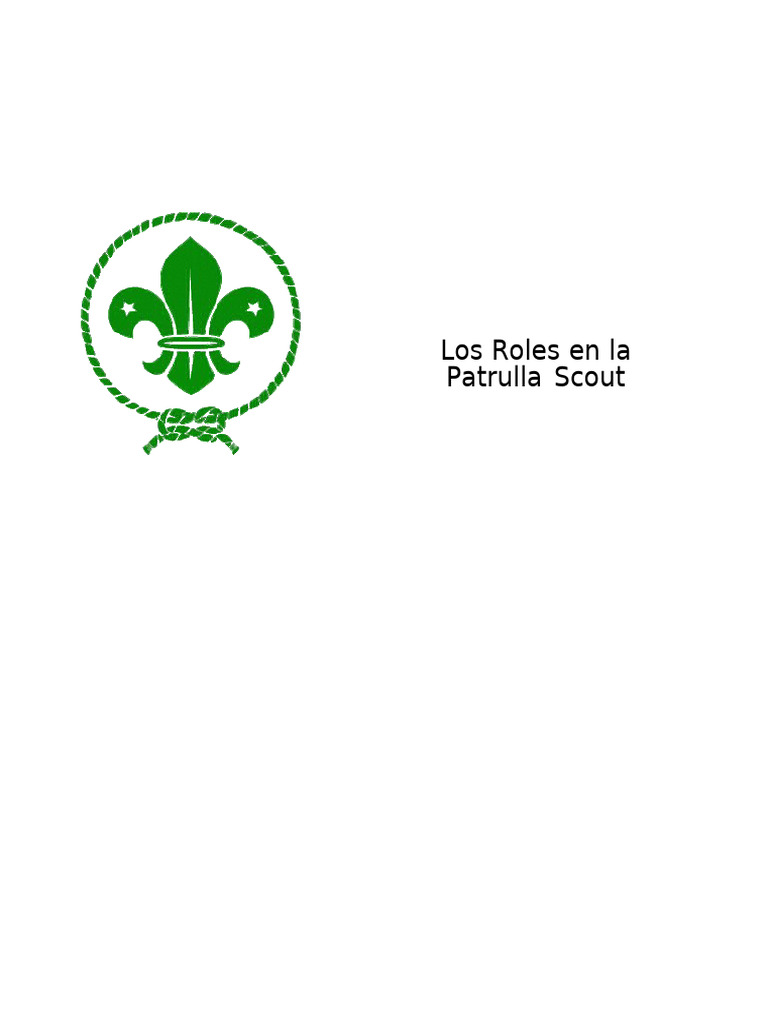 Roles de La Patrulla Scout | PDF | Exploración | Agua