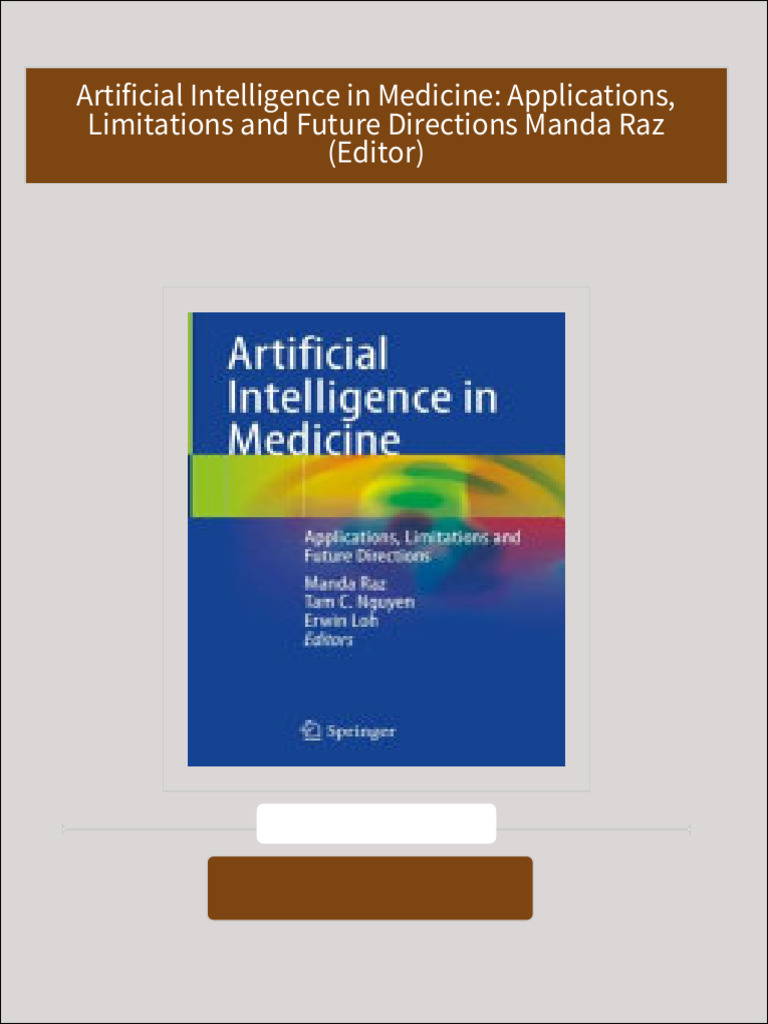 Instant Access to Artificial Intelligence in Medicine: Applications ... Instant Access to Artificial Intelligence in Medicine: Applications ...